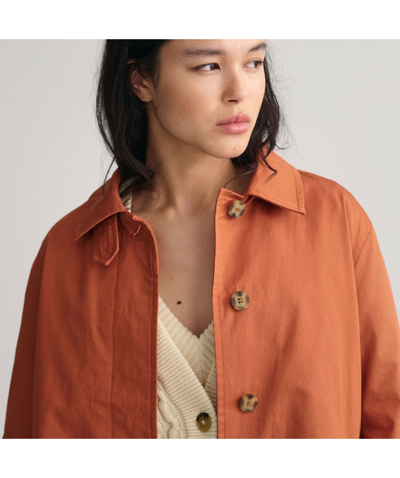 GANT Car Coat Sand, Navy, Rust at kular fashion
