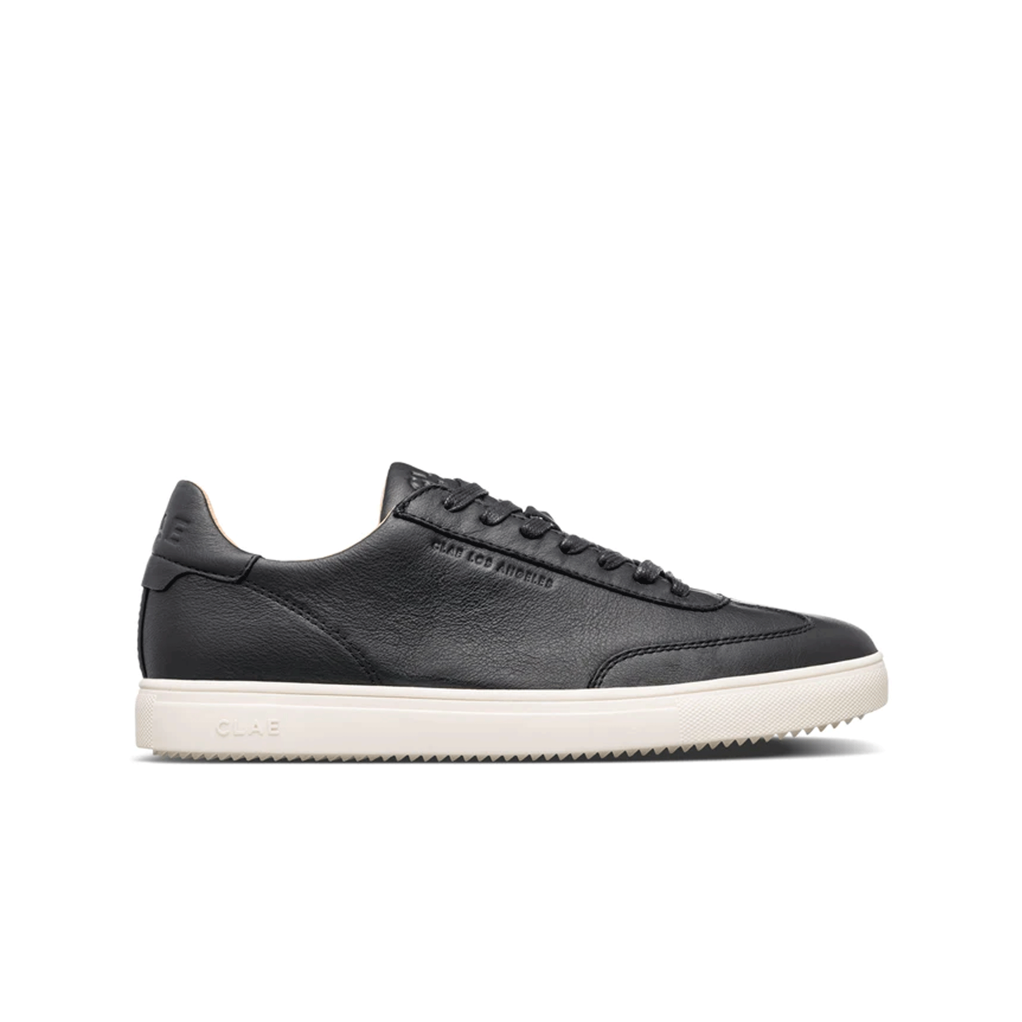 CLAE DEANE Black Milled Leather | Black