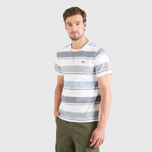 Levi's Original Housemark Julian Stripe T-Shirt | Blue - 566050290 ...
