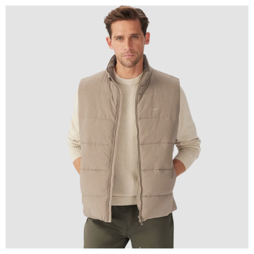 R.M. Williams Gilet | Padstow Vest | Mud - JV232NY5D01, Navy - JV232NY4505