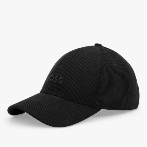BOSS Derrel Cord Peak Cap | Black - 50524619