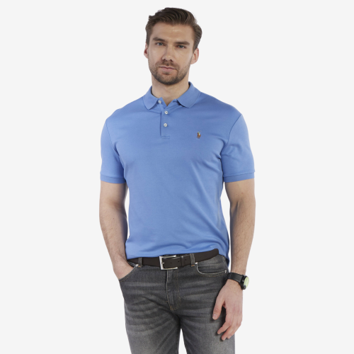 Polo Ralph Lauren Custom Slim Fit Soft Cotton Polo Shirt | (710704319) Blue-169, Green-174 ...