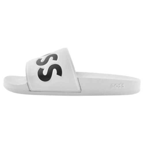 BOSS Men's Aryeh Sliders | White or Beige - 50471271