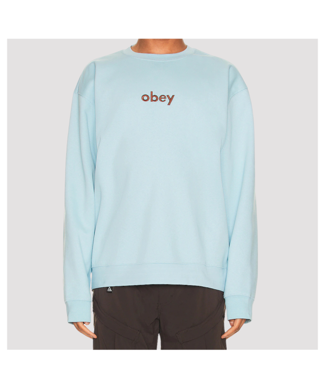 OBEY Lowercase Crew | Sky Blue - 112480125-SKY