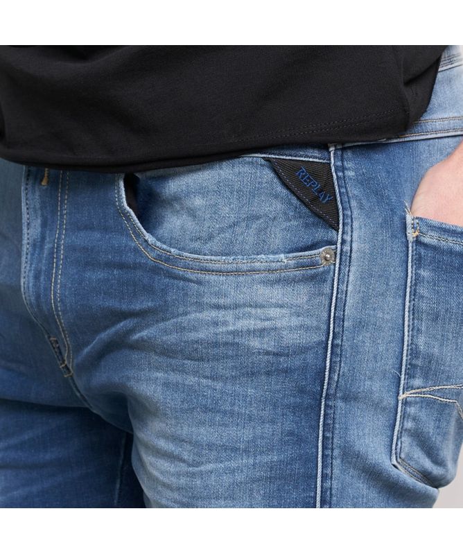 Replay Anbass Hyperflex Slim Leg Jean | Light Stone-M914Y.661RI14 ...