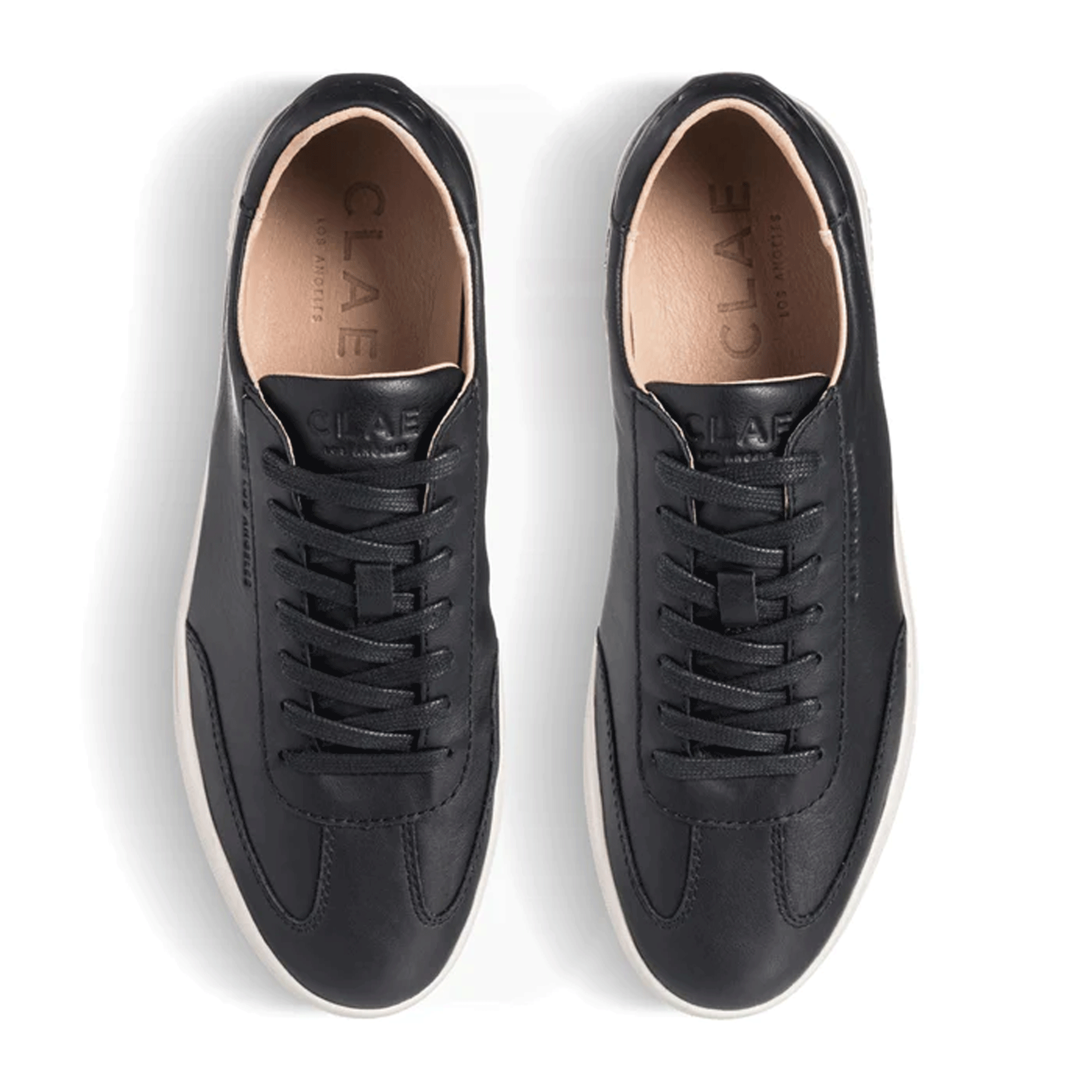 CLAE DEANE Black Milled Leather | Black