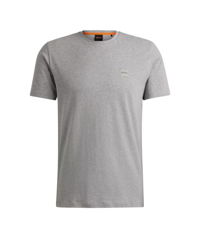 BOSS Relaxed-Fit Logo Patch T-Shirt | Grey - 50472584