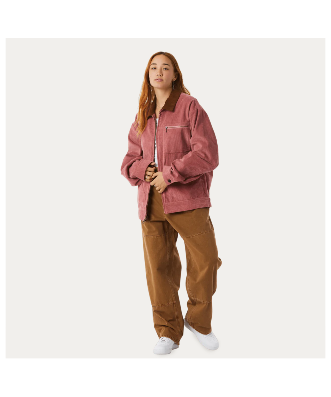 HUF Unisex Corduroy Trucker Jacket | Rose - JK00392-DSTR | Kular Fashion