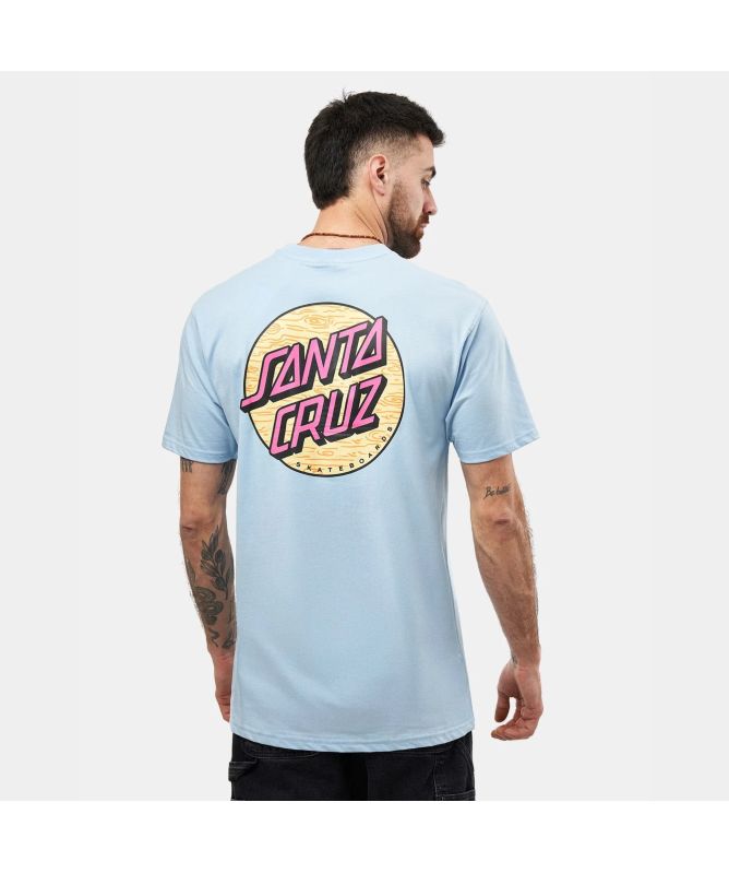 Santa Cruz Wagon Dot Chest T-Shirt | Sky Blue-SCA-TEE-12103 -Kular Fashion
