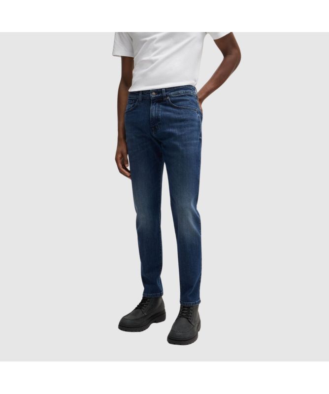 Boss Maine Regular Fit Moon Stretch Jean | Dark Blue-50526928-412 ...