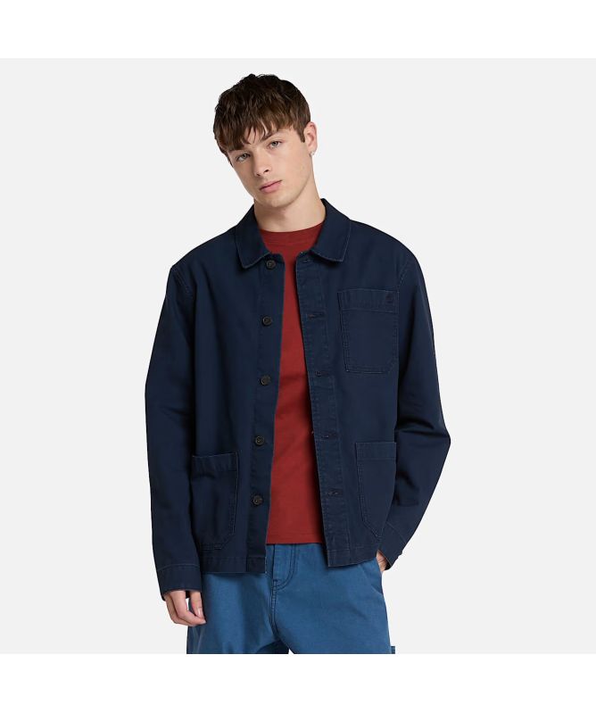Timberland Washed Canvas Chore Jacket | Navy-TB0A5TH3-433 -kular fashion