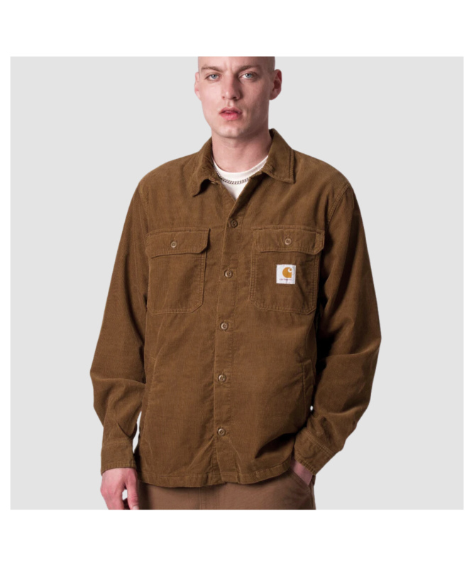 Carhartt WIP Men's Dixon Corduroy Overshirt | Brown - I030285 23