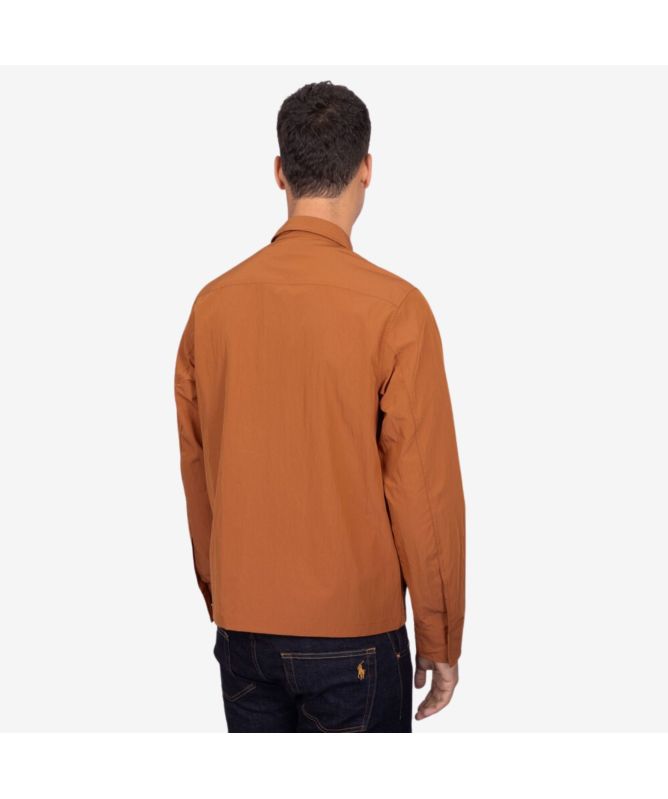 Fred Perry Full Zip Pocket Overshirt | Rust-M5684-X20-Dark Green-T61 ...