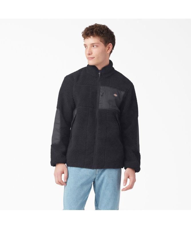 Dickies Red Chute Fleece | Black