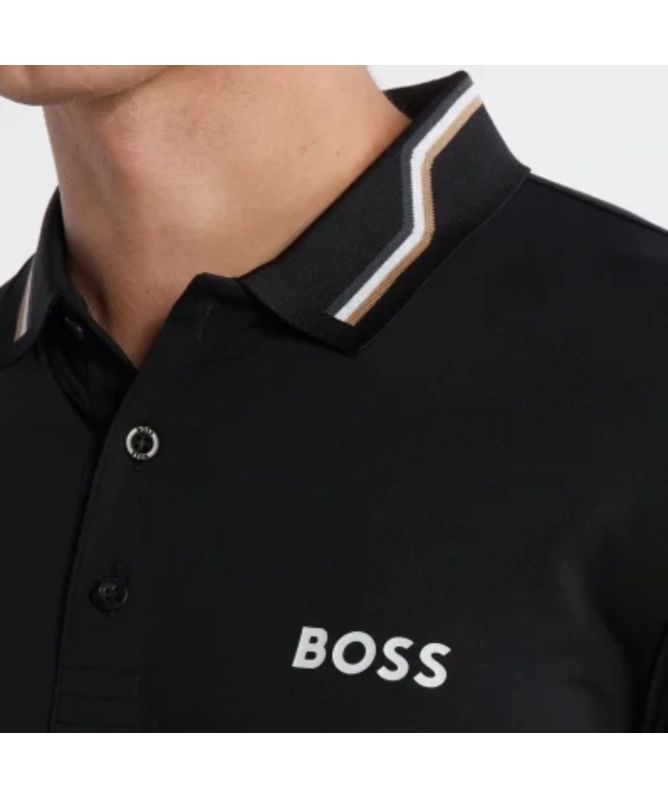 BOSS Paddytech Polo Shirt | Black - 50504667