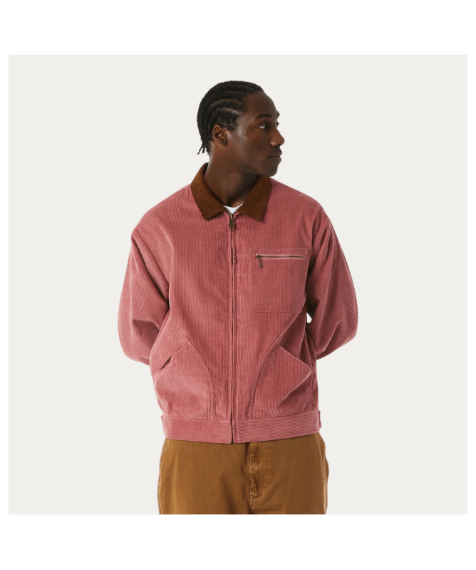 HUF Unisex Corduroy Trucker Jacket | Rose - JK00392-DSTR | Kular Fashion