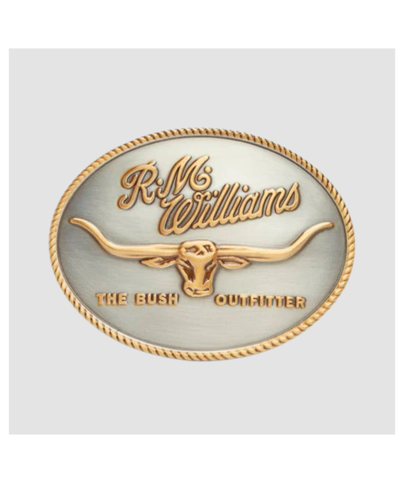 R.M. Williams Logo Buckle | Gold - CGS19.SG, Silver - ﻿CG219.D7