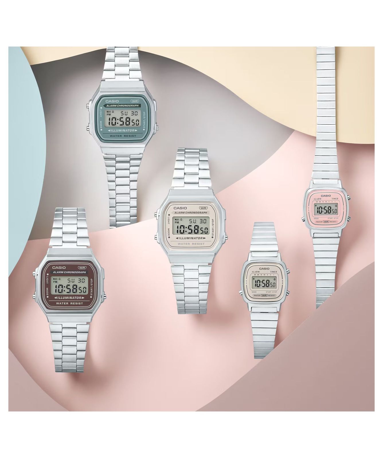 Casio Digital Dial Watch - Silver | Kular Fashion