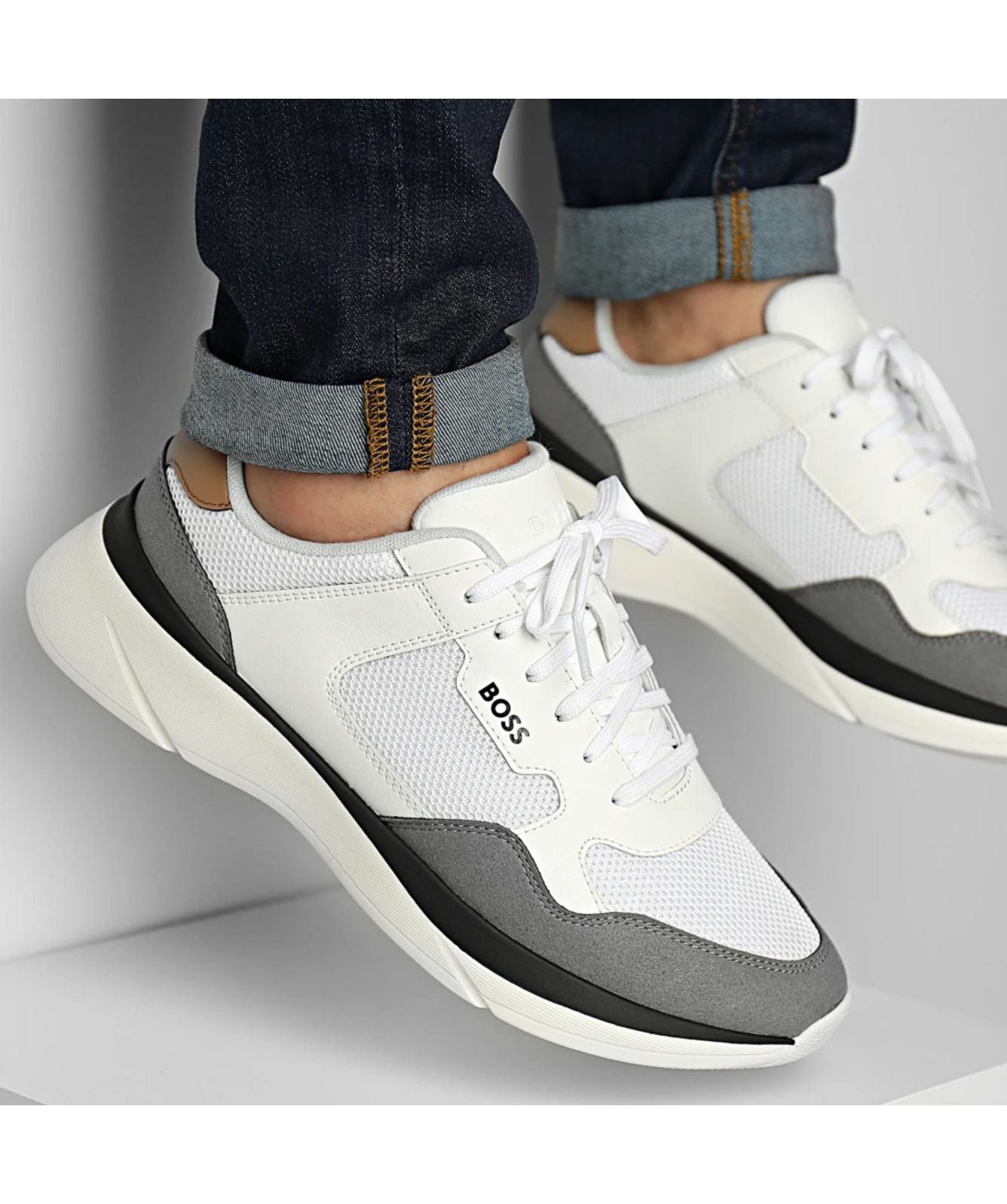 Boss Dean Memx Runner | White-50474955-122 -kular fashion