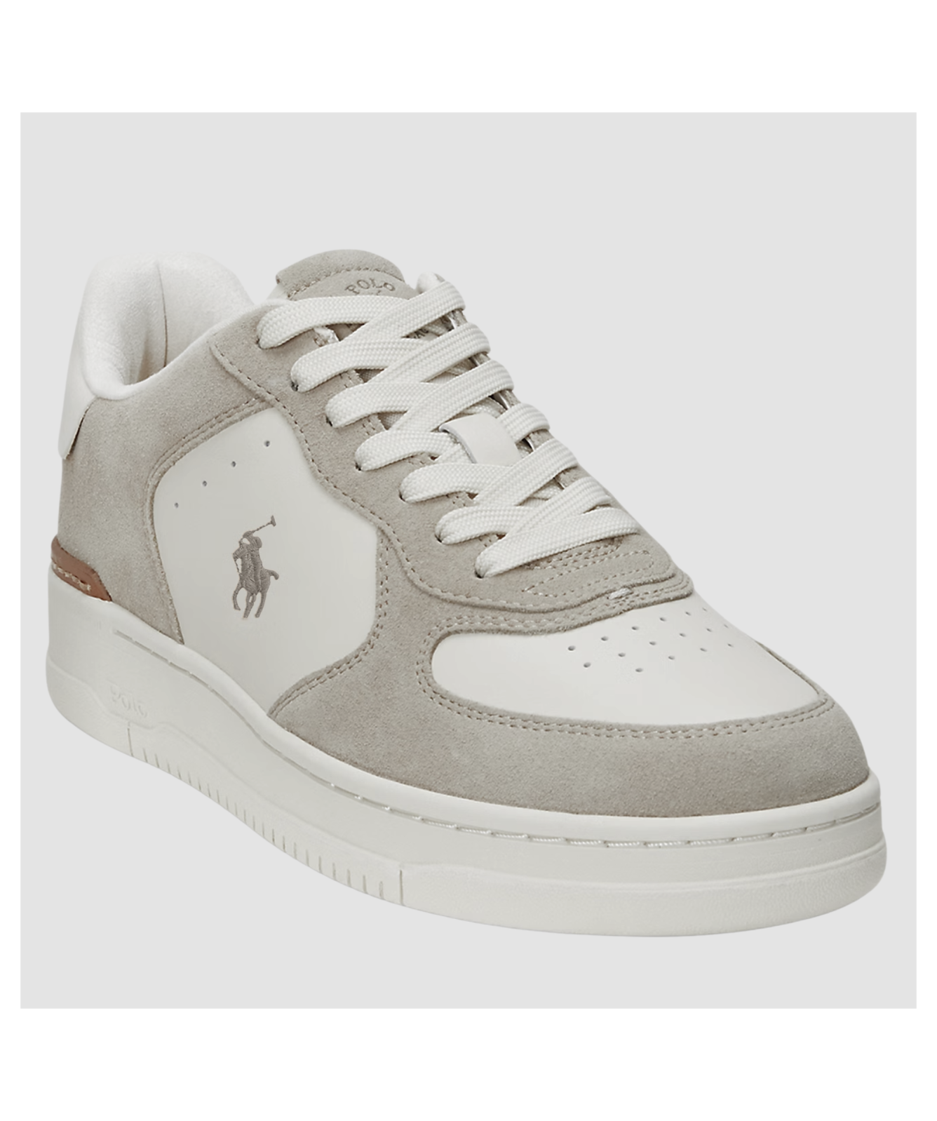 Polo Ralph Lauren Court Trainer - Beige | Kular Fashion