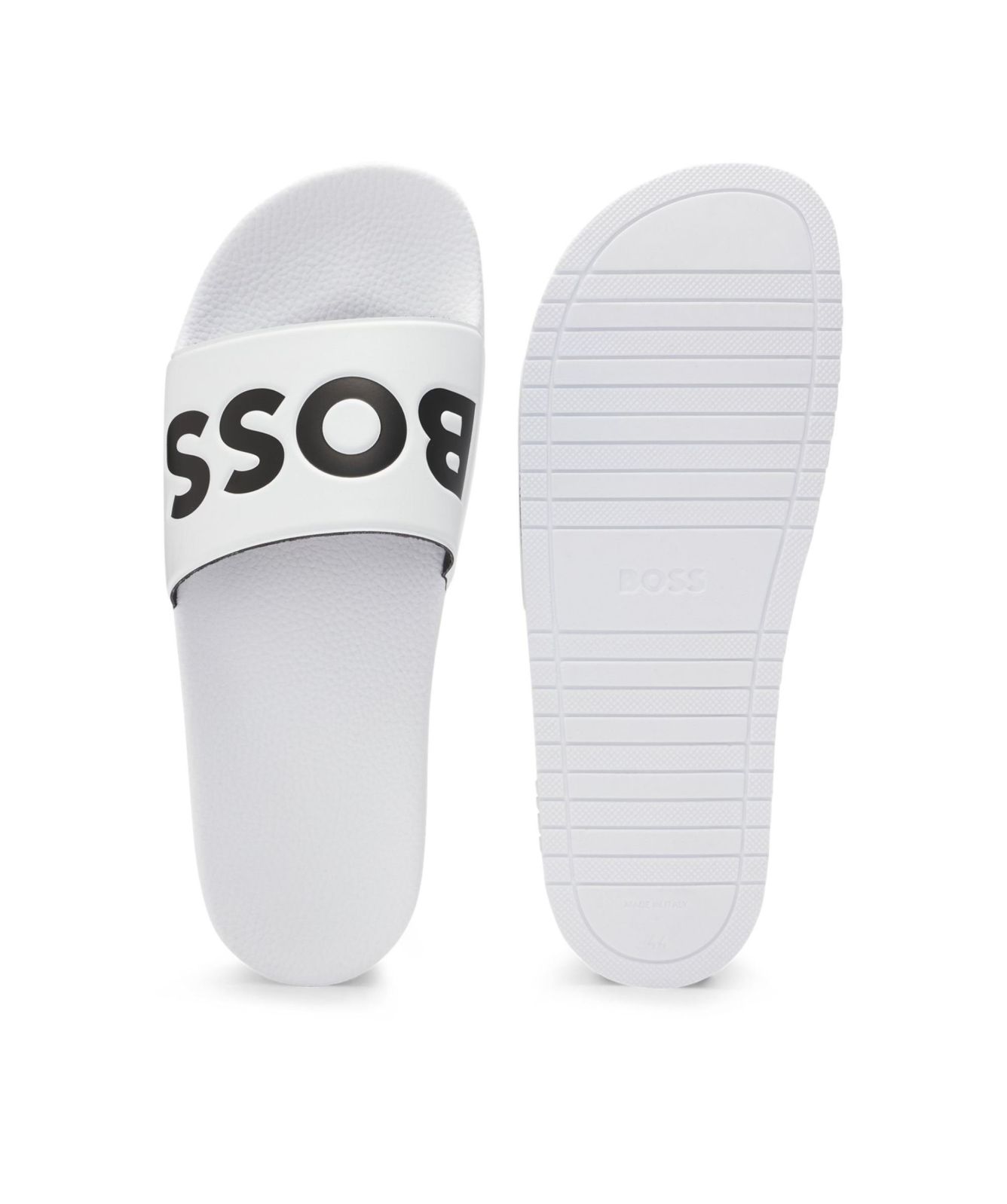 Boss Large Logo Aryeh Slider | White - 50536835-101 | Kular Fashion