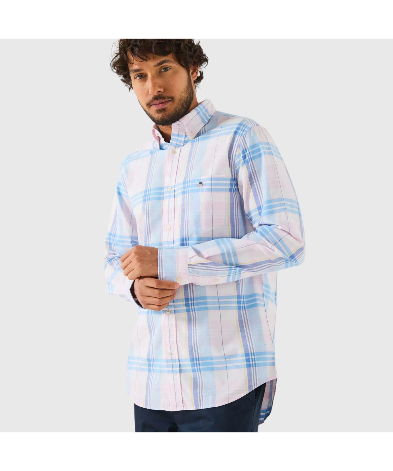 GANT Classic Oxford Check Shirt | Light Pink - 3250084-662 -Kular Fashion