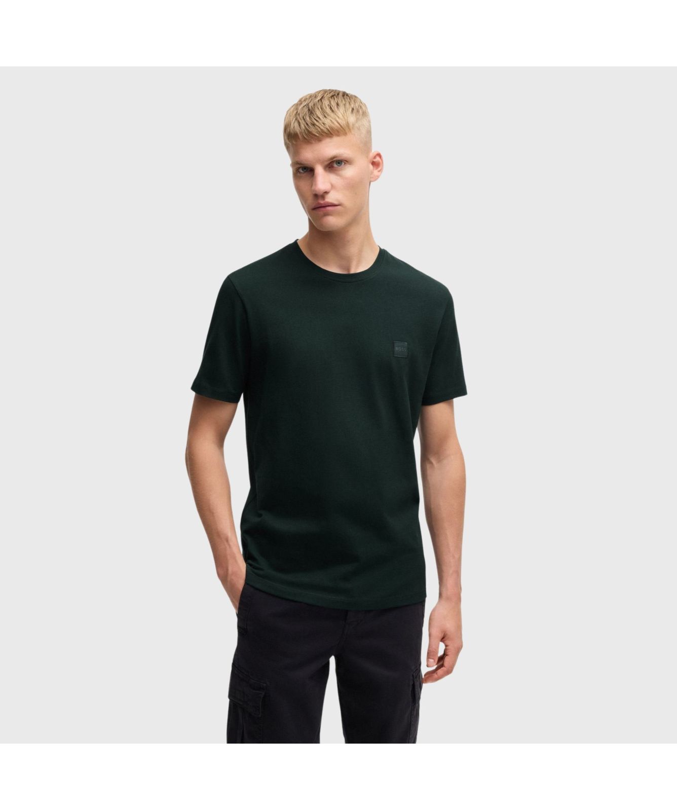 Boss Tales Crew Neck T-Shirt | Dark Green-50508584-350 -kular fashion
