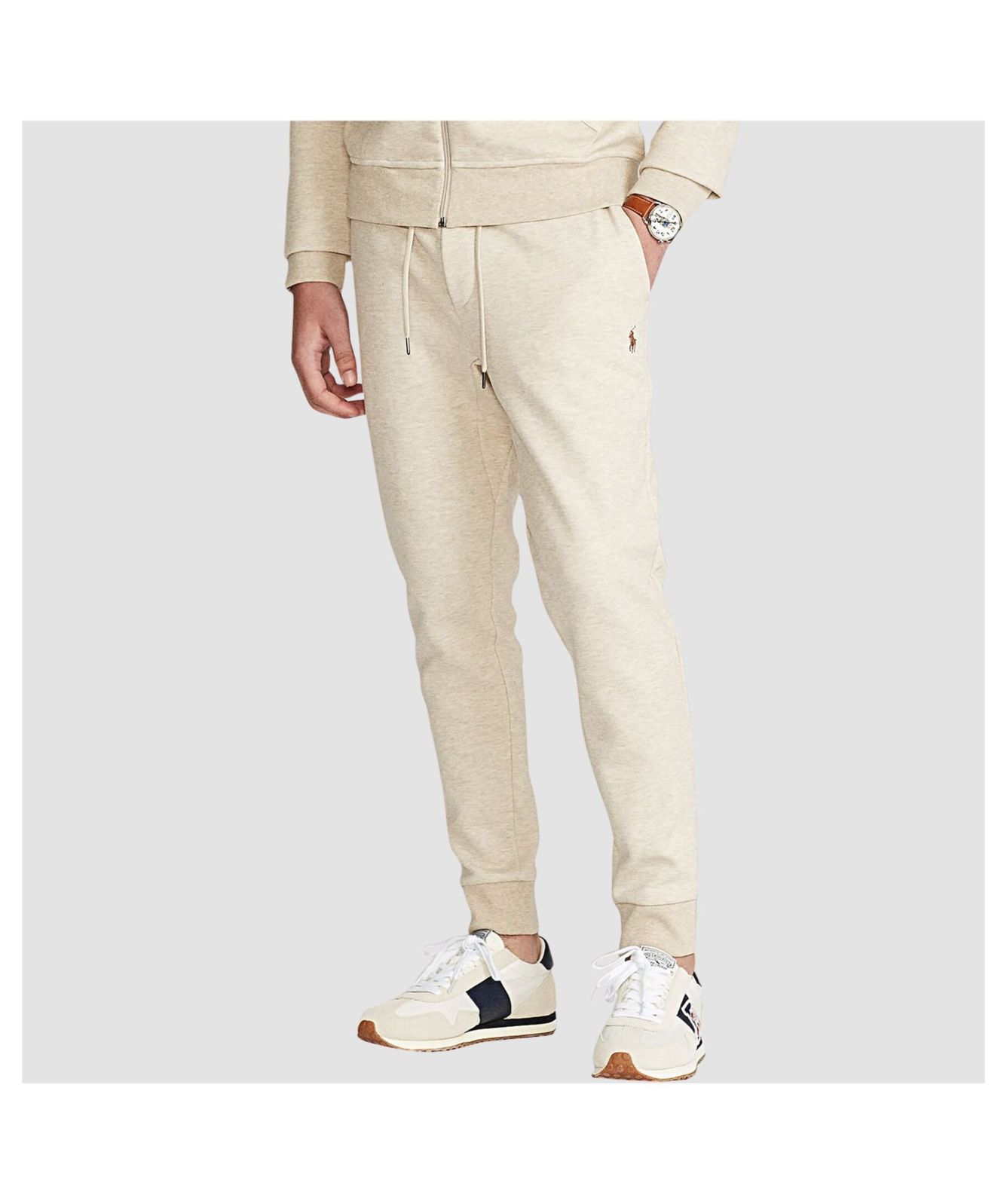 Double Knit Joggers - Tan | Kular Fashion