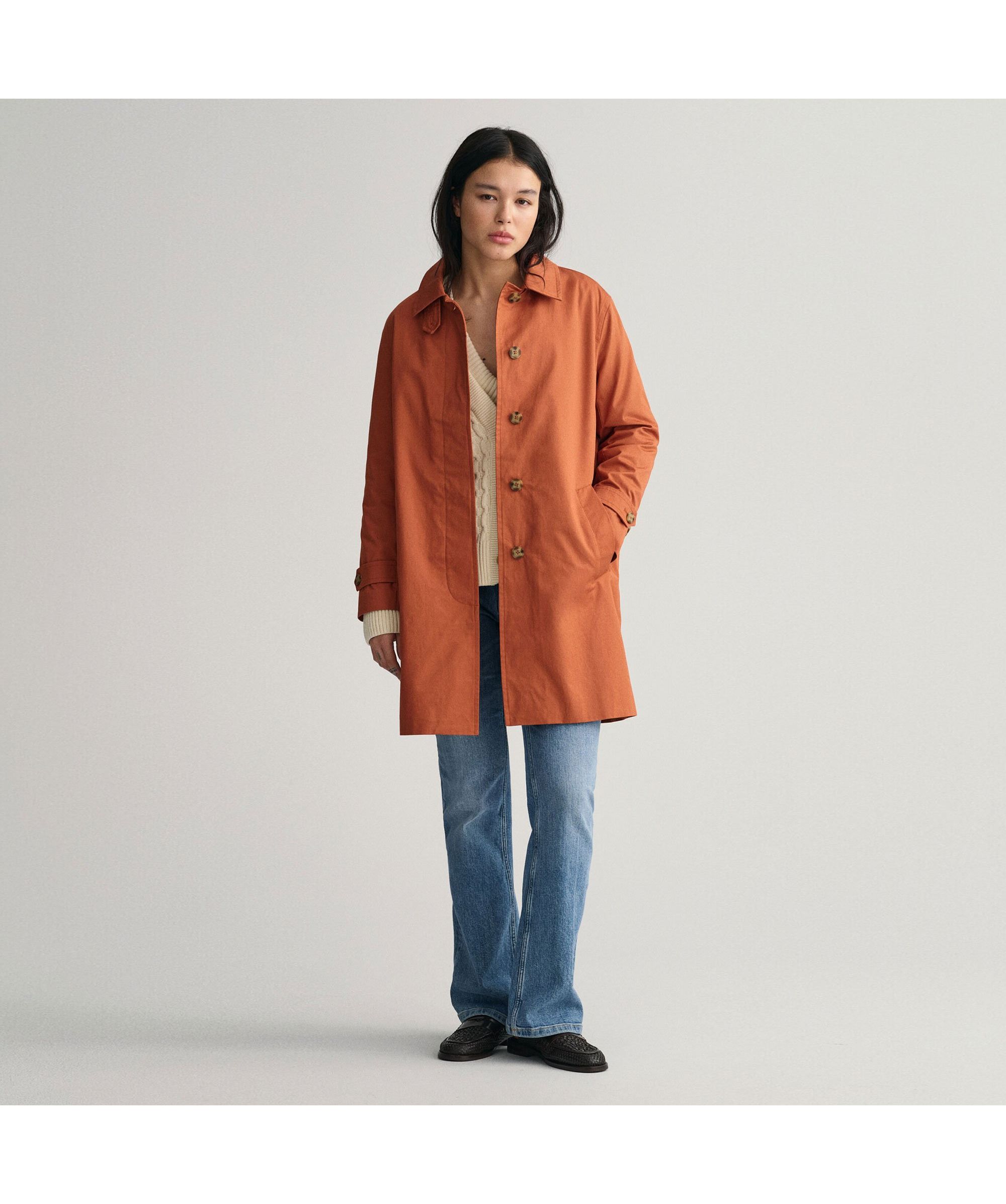 GANT Car Coat Sand, Navy, Rust at kular fashion