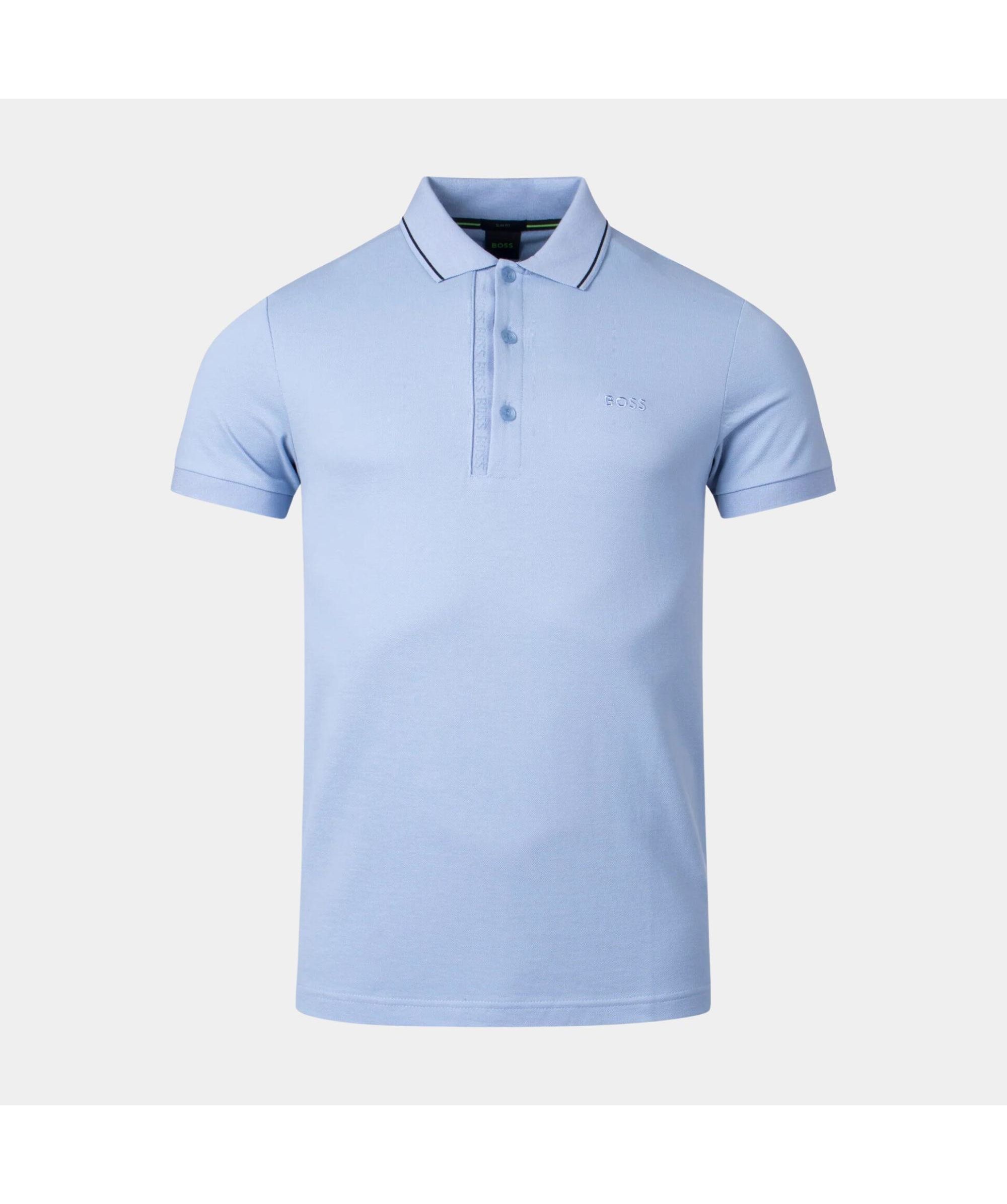 Boss Paule 4 Polo T-Shirt | Tan-50469391-334-sky blue-498 -kular fashion