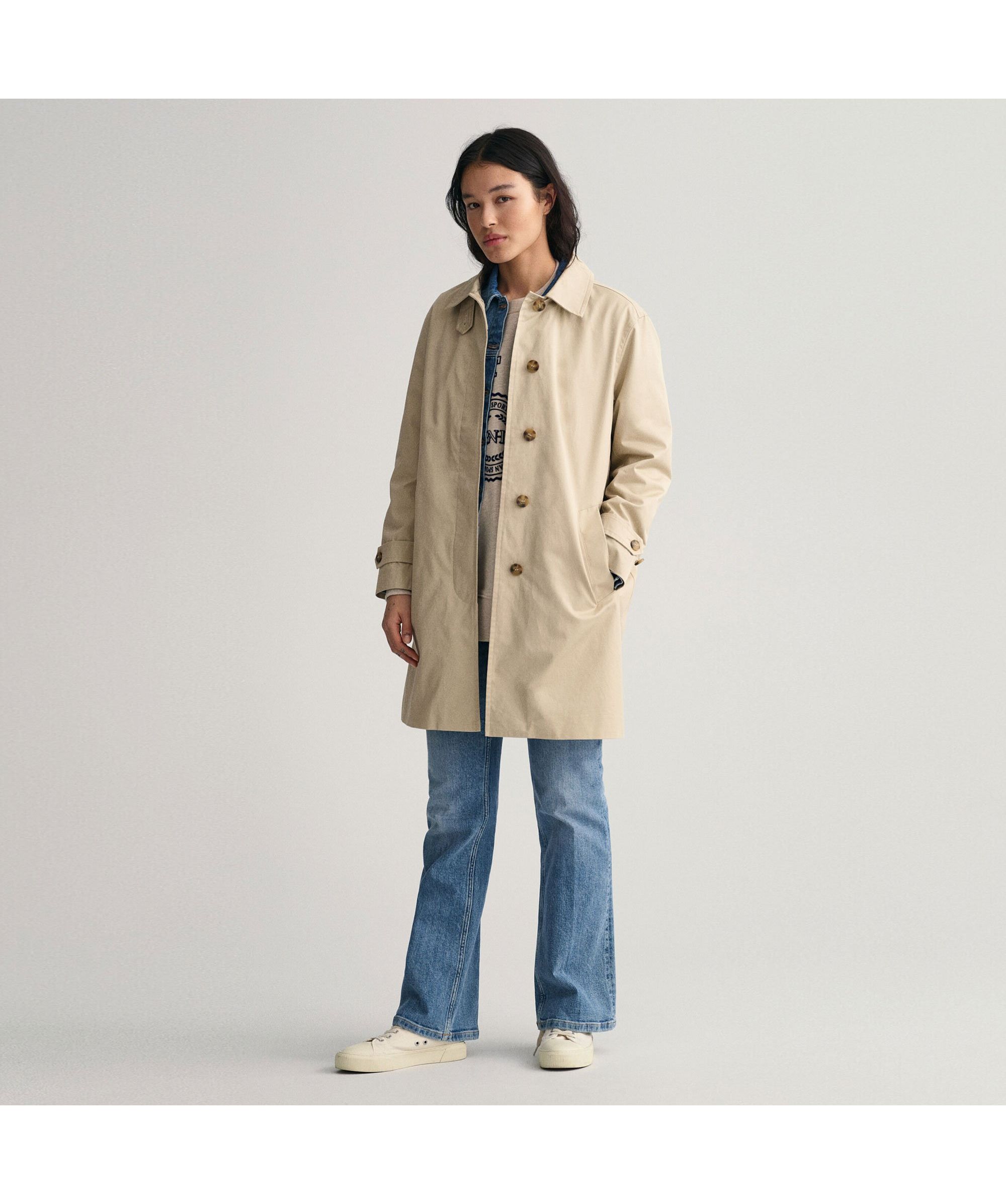 GANT Car Coat Sand, Navy, Rust at kular fashion