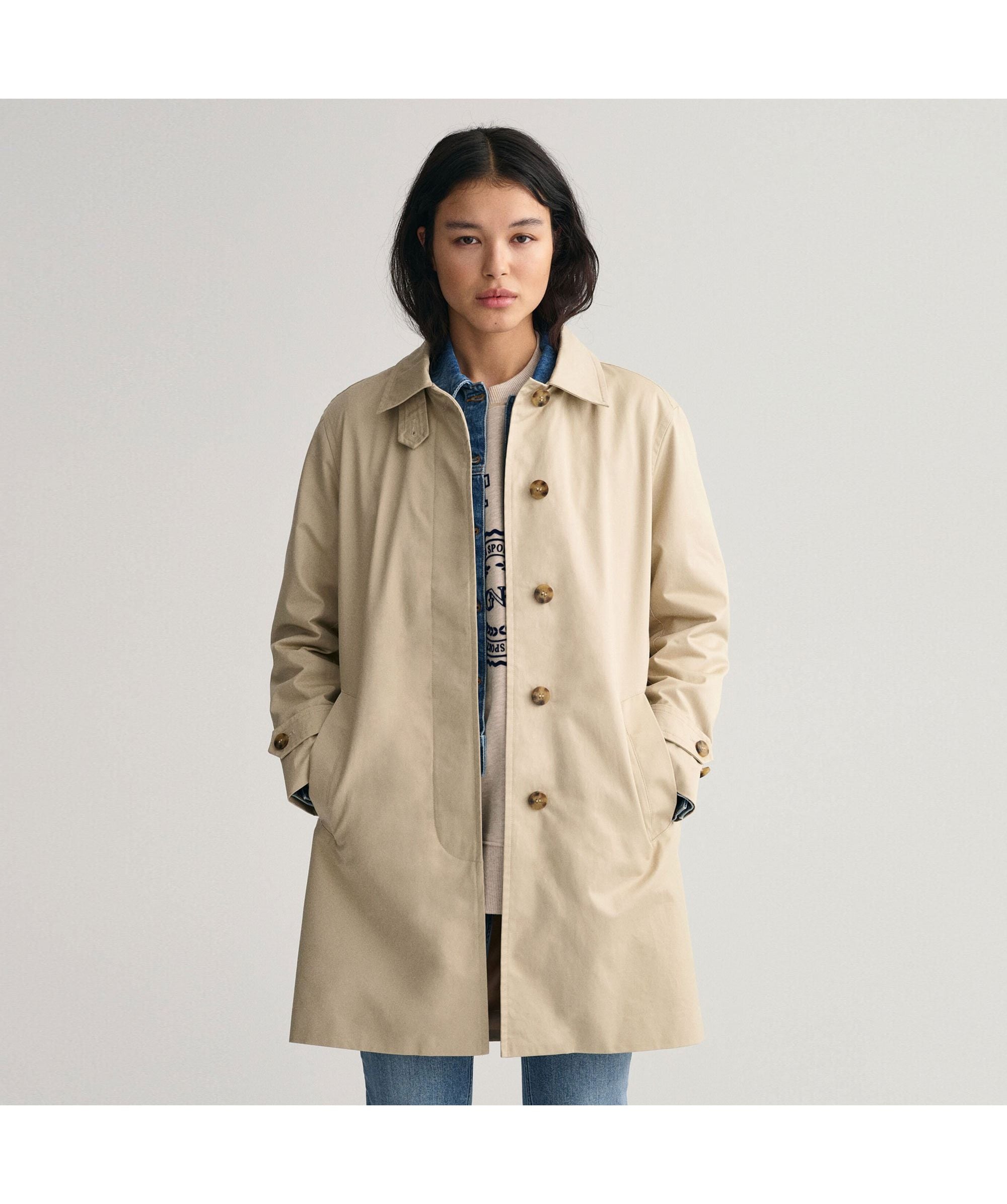 GANT Car Coat Sand, Navy, Rust at kular fashion