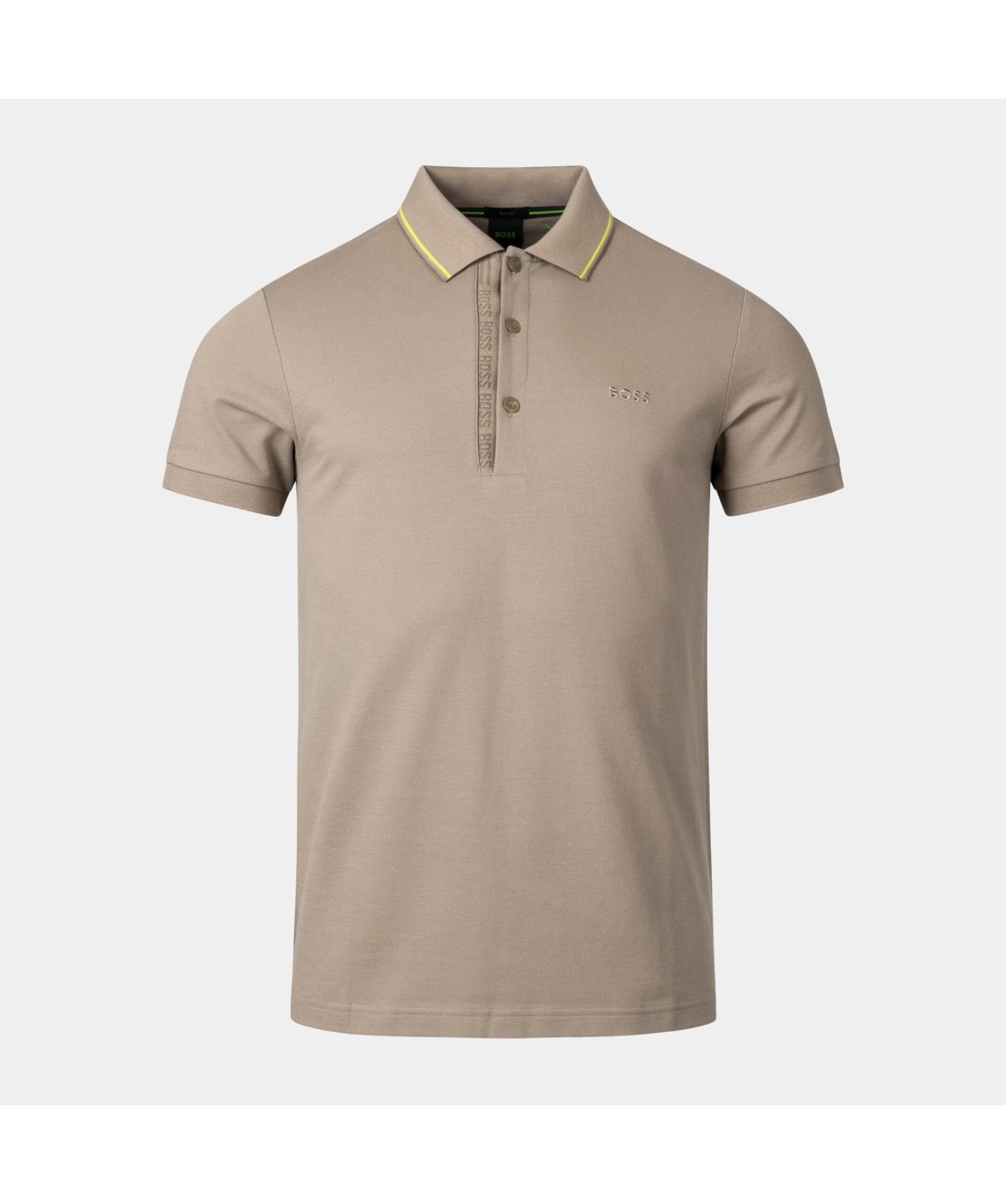 Boss Paule 4 Polo T-Shirt | Tan-50469391-334-sky blue-498 -kular fashion