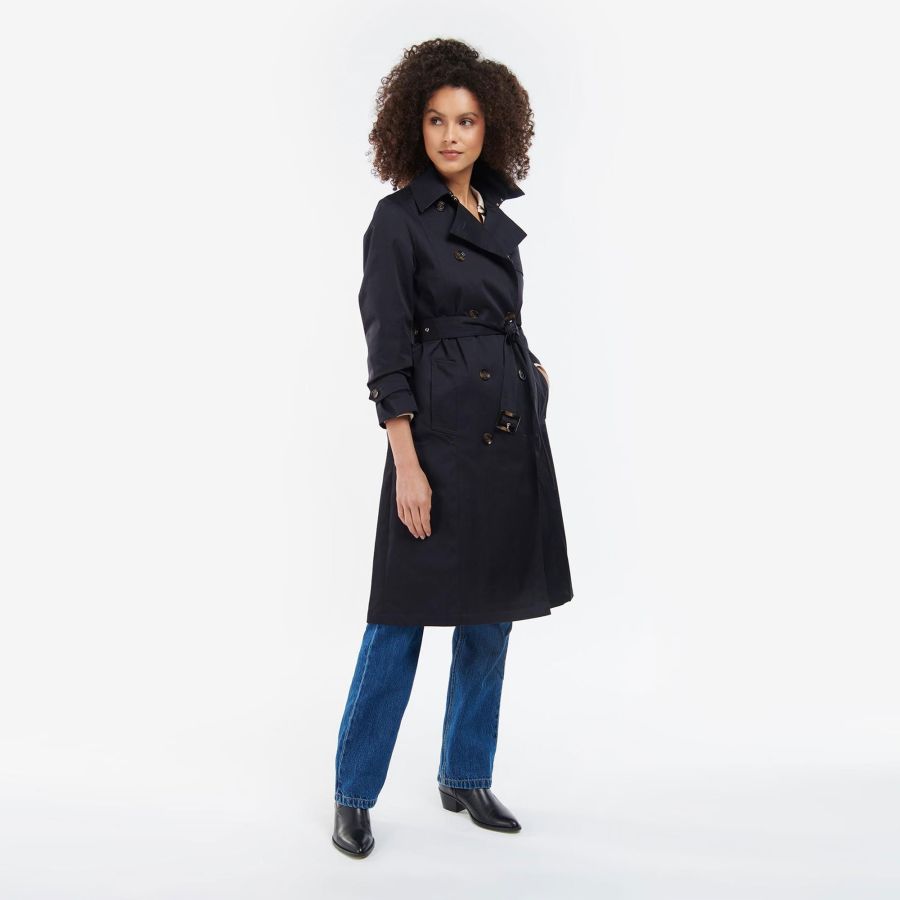 Barbour Greta Trench Coat | Navy