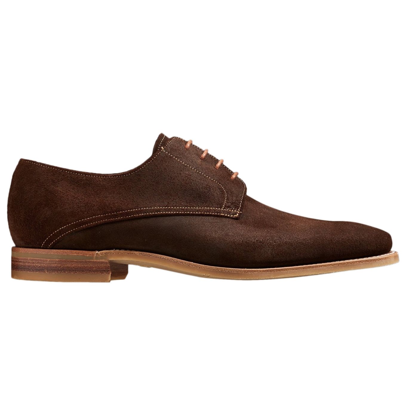Barker Men's Suede MAX Derby Shoes | Brown Burnished at Kular Fashion